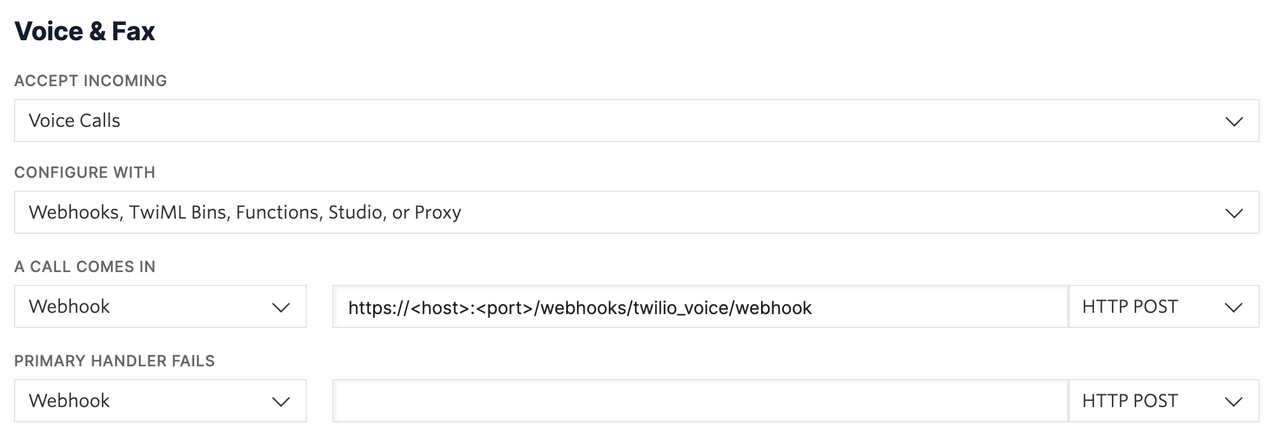 Twilio Voice | Rasa Documentation